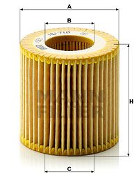 Olejový filtr MANN-FILTER HU 710 x evotop — Autodíly PEMA