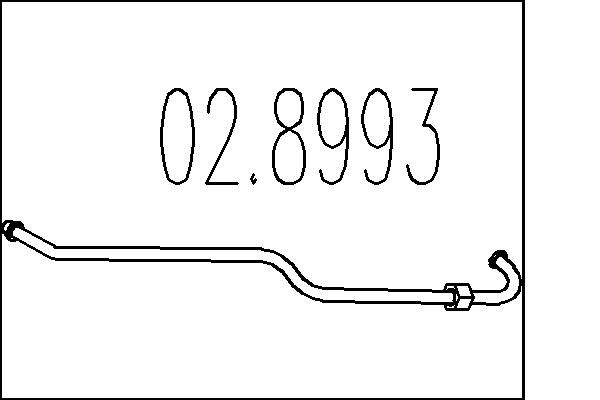 Spojka trubek, výfukový systém MTS 02.8993 — MLPARTS