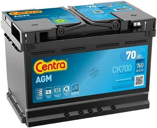 Akumulator CENTRA MICRO-HYBRID 70AH 760A EXIDE = EK700 CENTRA. TECDOC ...