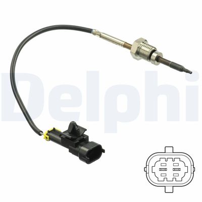 Delphi Exhaust Gas Temperature Sensor - TS30205 | Autovaux Car Parts